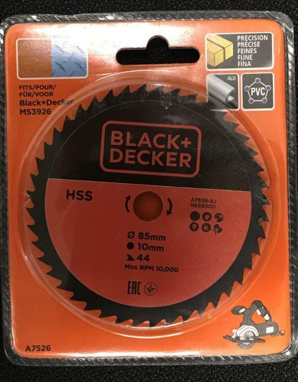 BLACK & DECKER BLACK & DECKER LAMA HSS 85MM FORO 10MM 44 DENTI A7526-XJ