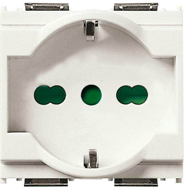 VIMAR VIMAR PRESA 2P+T 16A UNIVERSALE BIANCA 16211.B