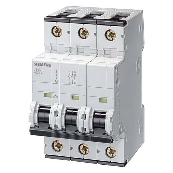 SIEMENS SIEMENS INTERRUTTORE MAGNETOTERMICO 3P 6A 6KA CURVA C 5SY6306-7