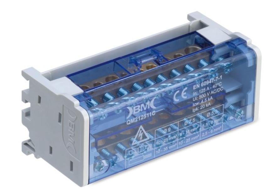 BM Morsettiera modulare 125A 2 poli BM QM212515C