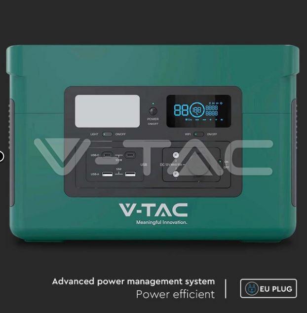 V-TAC Power station portatile V-tac 1000W con batteria di accumulo ...