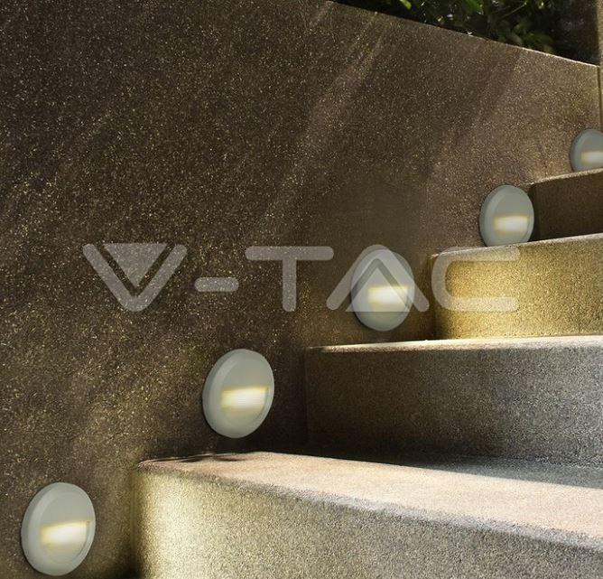 V-TAC Segnapasso led V-tac 2W 3000K IP65 bianco VT-1142 - 1315 - 211315