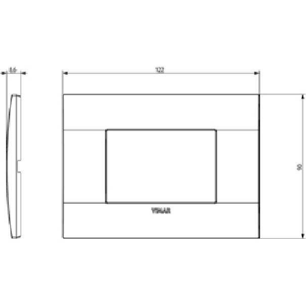 Vimar placca classic tecnopolimero 3 posti colore bianco serie arke ...