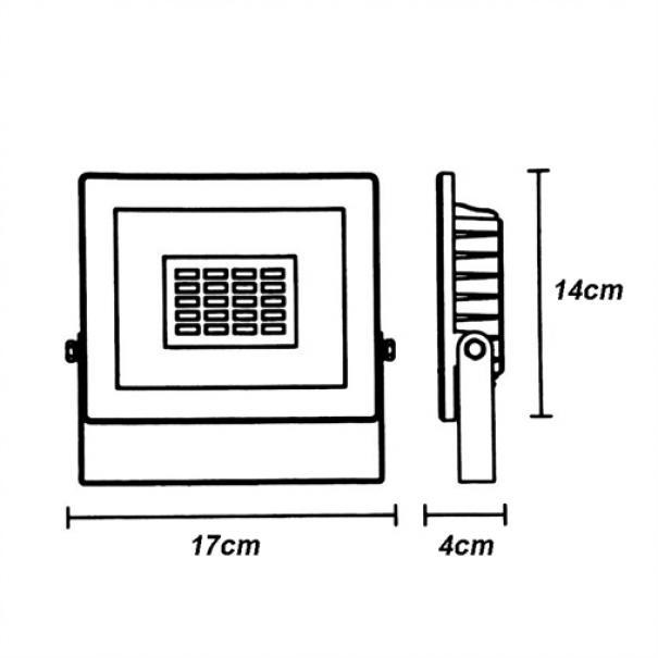 VIVALAMP FARO LED 30W ULTRA SLIM FARI PER ESTERNO E INTERNO CON LED ...