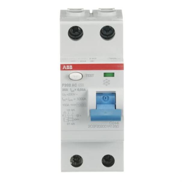 ABB Interruttore differenziale puro F202 AC 25A 30MA 2P Abb F427800