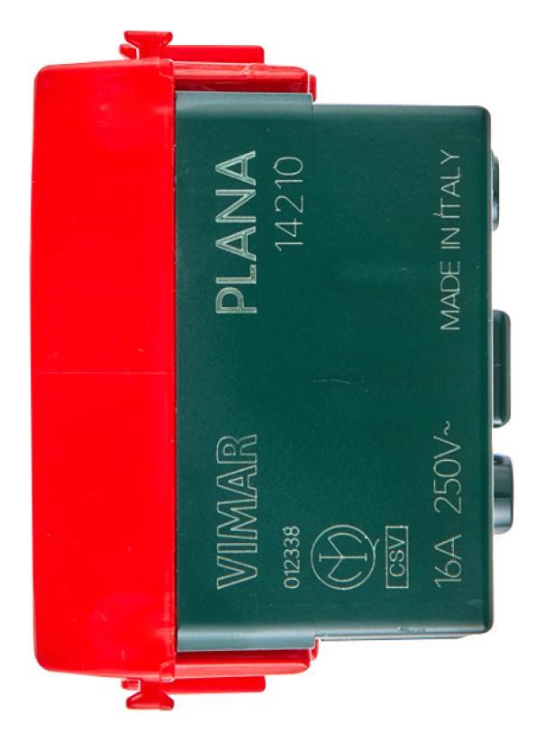 VIMAR Presa 2P+T 16A universale rosso Vimar Plana 14210.R