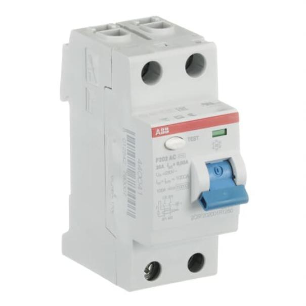 ABB Interruttore differenziale puro F202 AC 25A 30MA 2P Abb F427800
